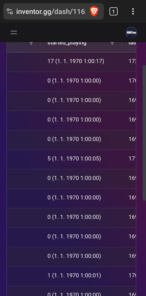 Ui thinks every num is a timestamp in db - Bug Reports - Inventor Forum